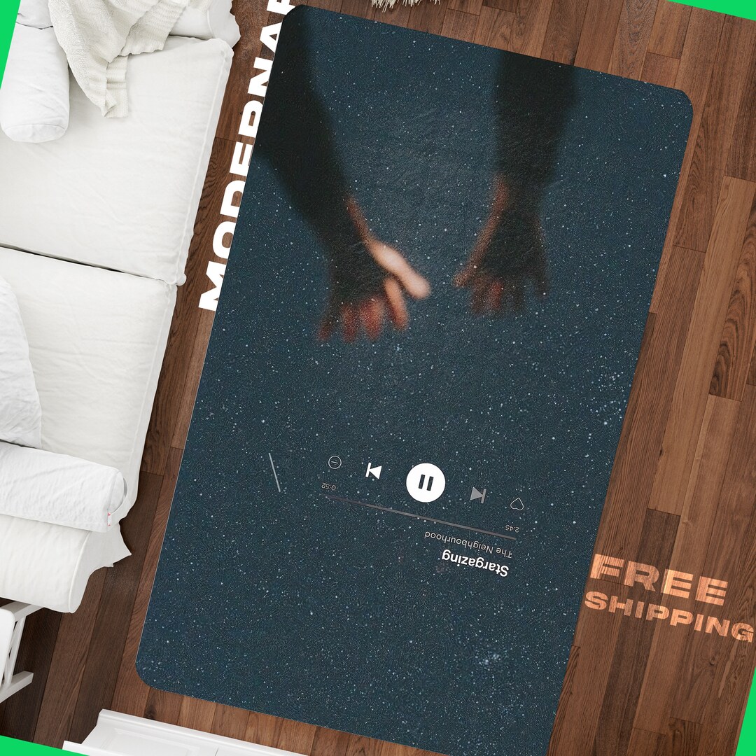 Personalized Spotify Rug, Custom Rugs, Spotify Song Rug, Spotify Plaque ...