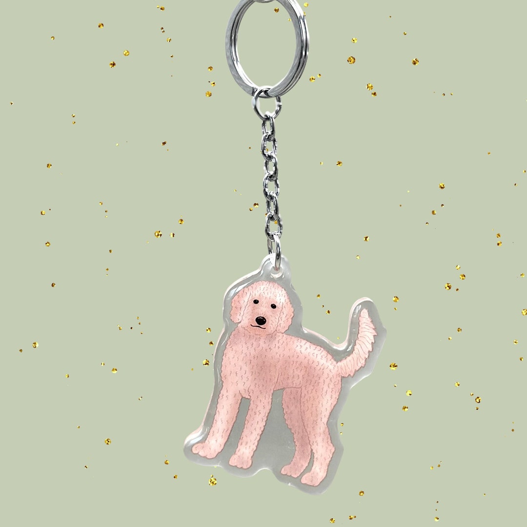 Tan Goldendoodle & Labradoodle Keychains | Dog Breed | Original Hand ...