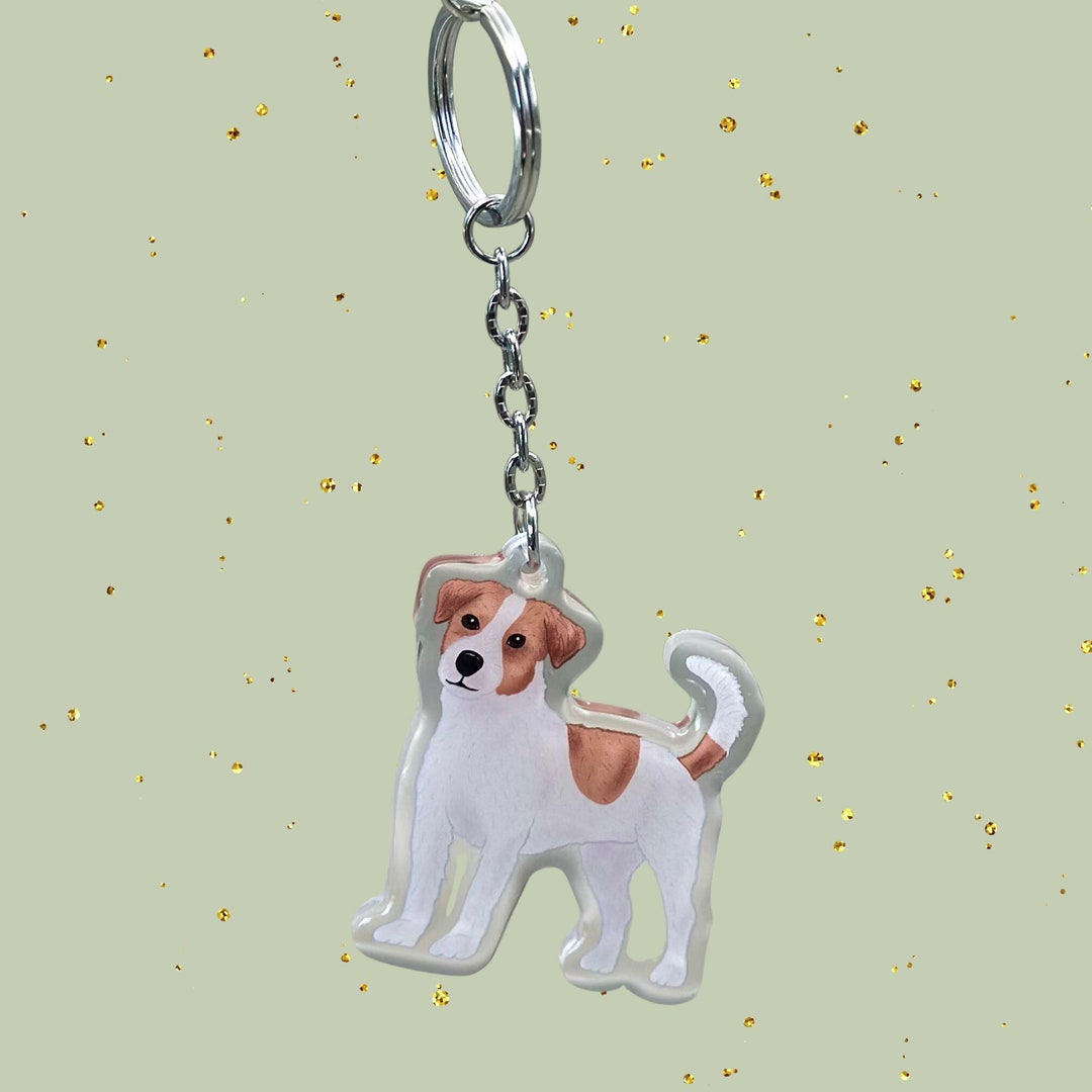 Tan Rough Coat Jack Russell Terrier Keychains | Dog Breed Hunting ...