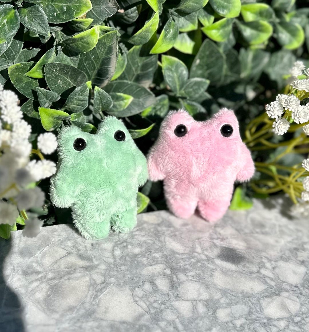 Frog Plushie Anxiety Buddy Slightly Weighted Plush Cute Worry Toy ...