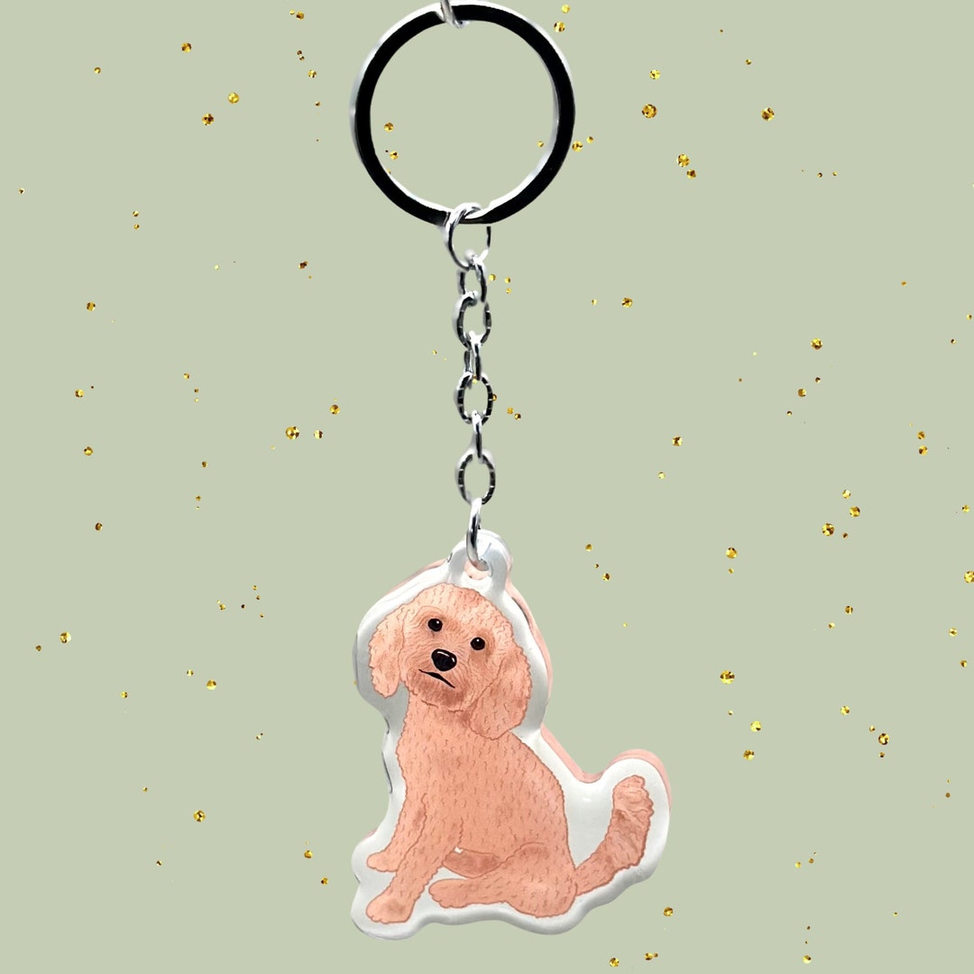 Apricot Toy Poodle Keychains | Dog Breed Acrylic Keychains | Original ...