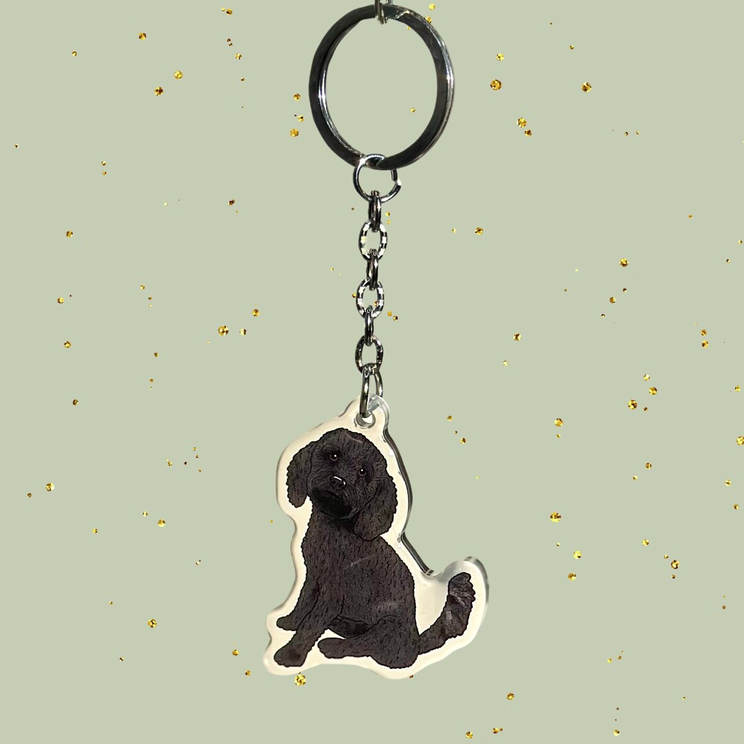 Black Toy Poodle Keychains | Dog Breed Acrylic Keychains | Original ...