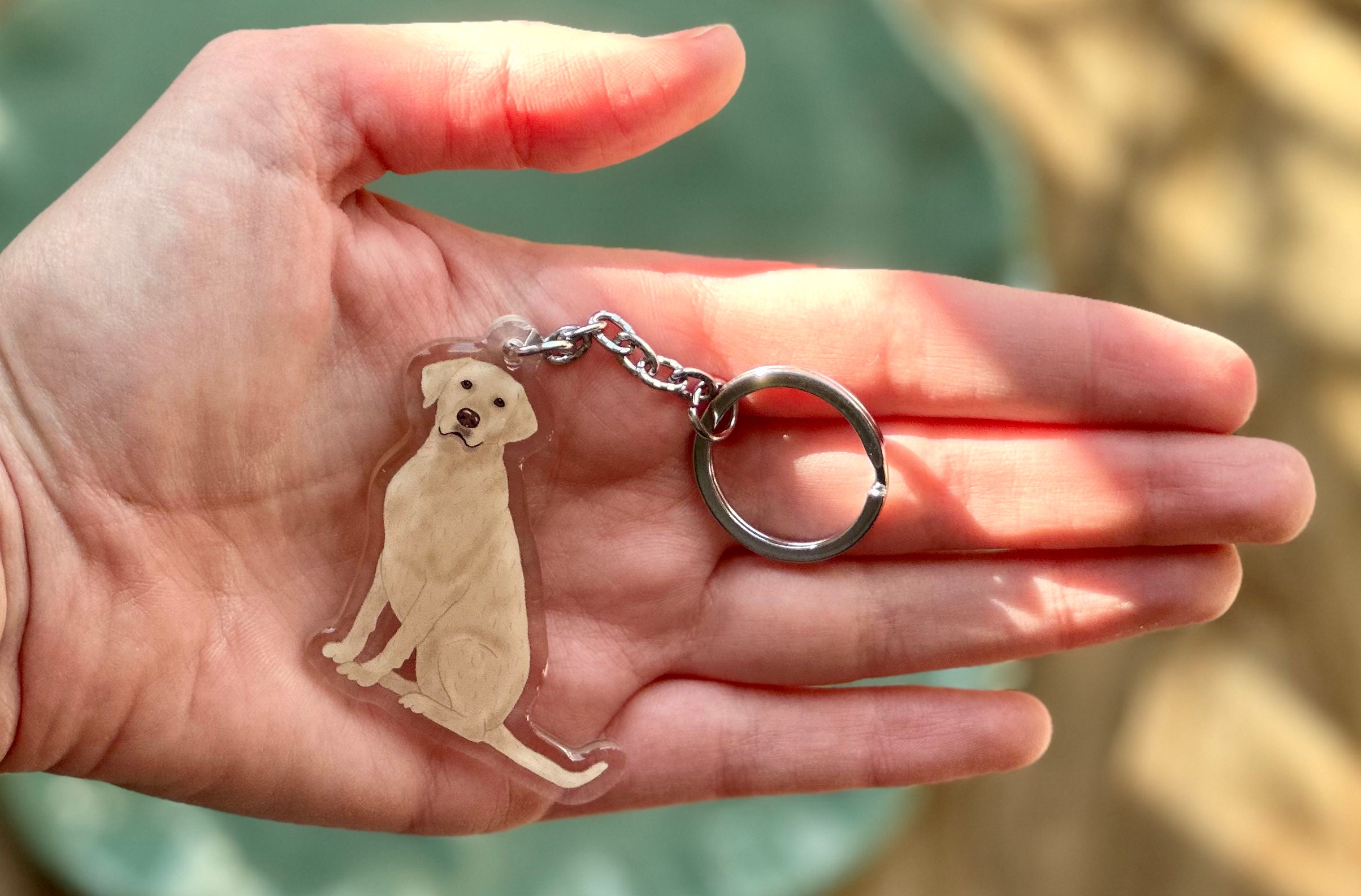 Black Labrador Retriever Keychains | Dog Breed Acrylic Keychains ...