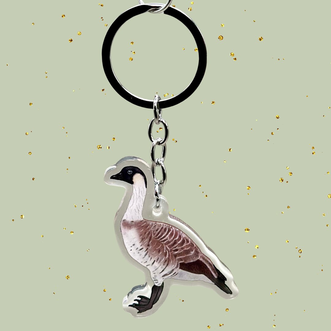 Nene Goose Keychains | Hawaiian Animal| Cute Art Charm | Ocean Sea ...