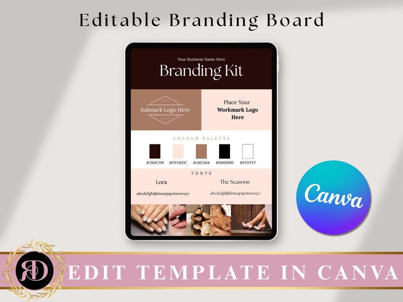DIY Branding Kit Template | Branding Kit | Canva Template | Branding ...