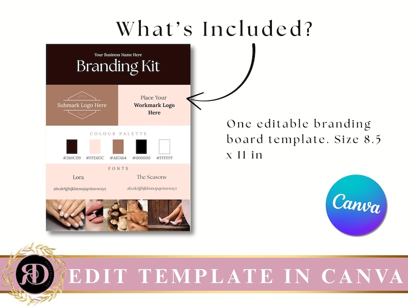 DIY Branding Kit Template | Branding Kit | Canva Template | Branding ...