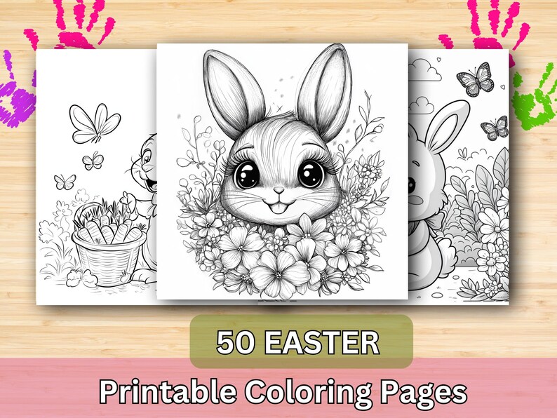 50 Easter Bunny Coloring Pages for Kids | Printable Easter Sheets ...