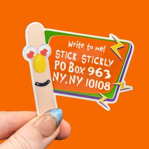 Stick Stickly Sticker - 90s Nickelodeon Nostalgia Vinyl Decal | PO Box ...