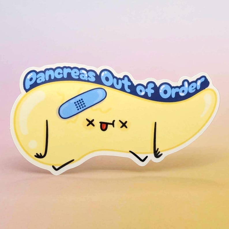 Pancreas Vinyl Sticker | Chronic Illness | Diabetes | Autoimmune ...