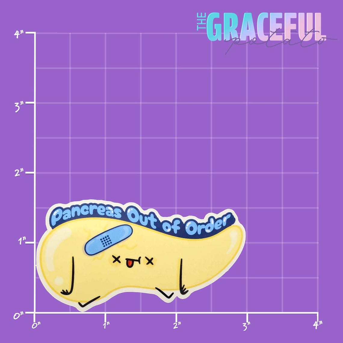 Pancreas Vinyl Sticker | Chronic Illness | Diabetes | Autoimmune ...