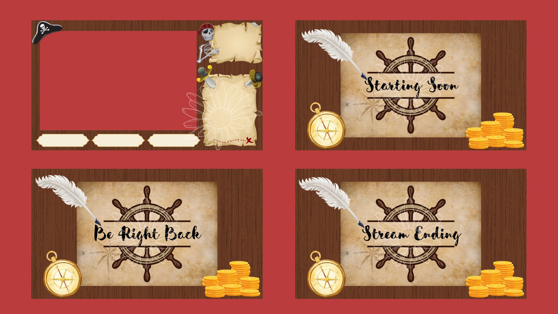 Pirate Themed Overlay Package - Etsy