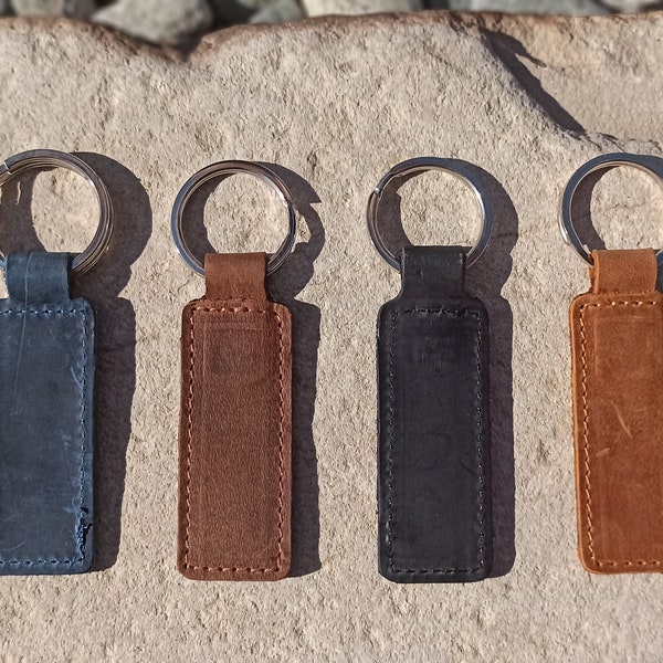 Leather Key Chain - Etsy