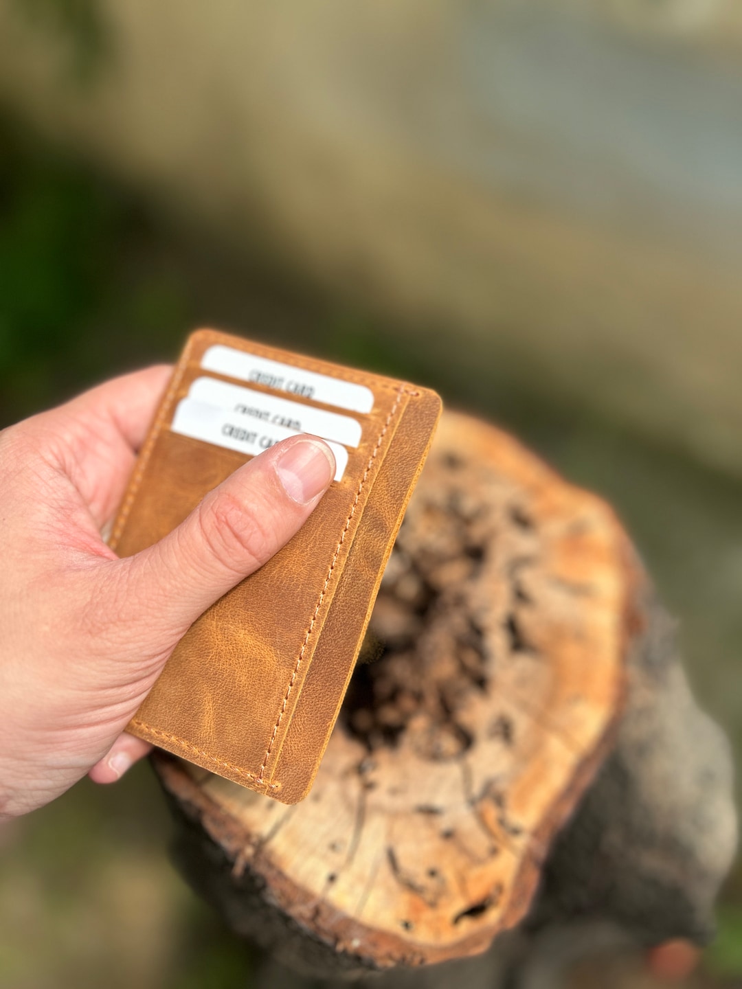 Leather Card Holder, Minimalist Card Holder Wallet, Credit Card Holder ...