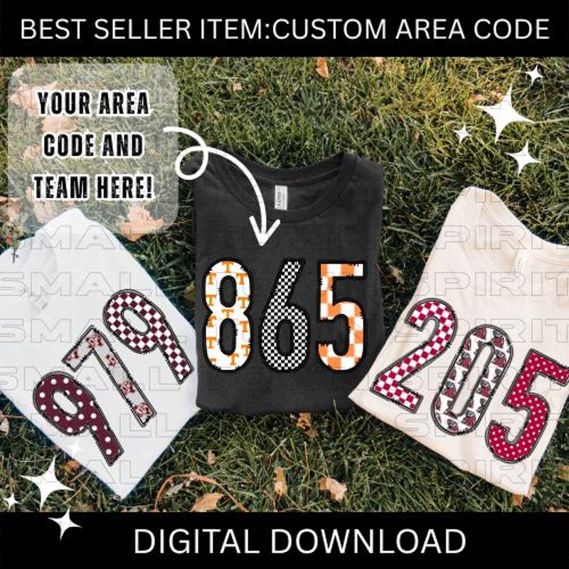 Area Code of Texas - Etsy