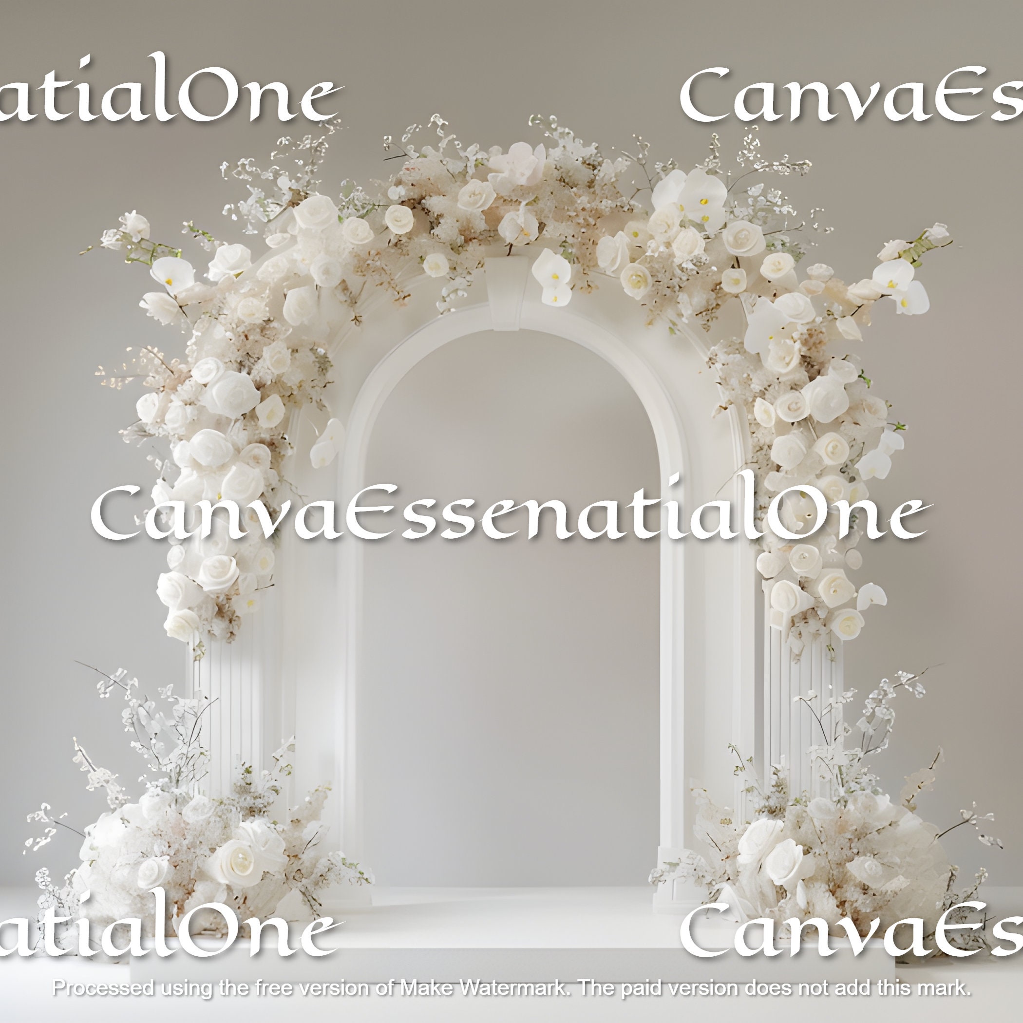 22 White Minimal Arch Backdrops: Luxury Digital Overlays - Etsy