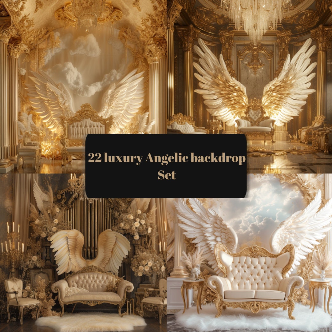 22 Luxury Angelic Backdrop Set, Luxury Decorative Backdrop, Luxury ...