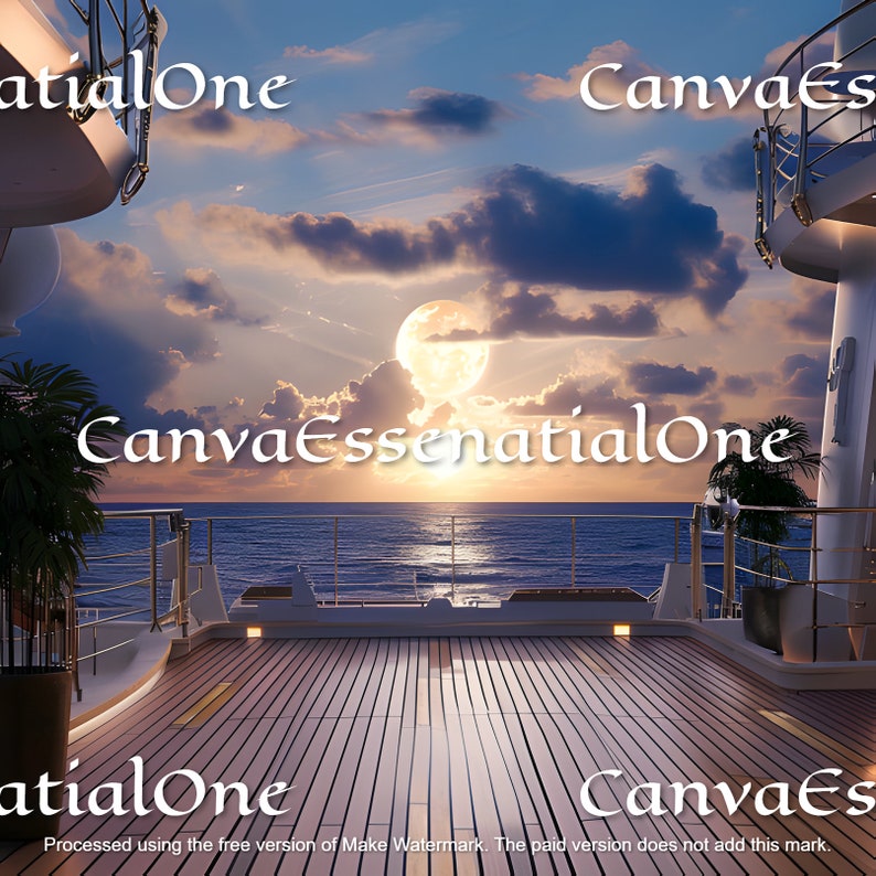 Luxury Cruise Deck Backdrop Set: 22 Elegant Digital Overlays - Etsy
