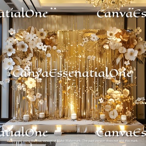 Luxury Gold Backdrop Set: Elegant Photo Overlays (digital Download) - Etsy