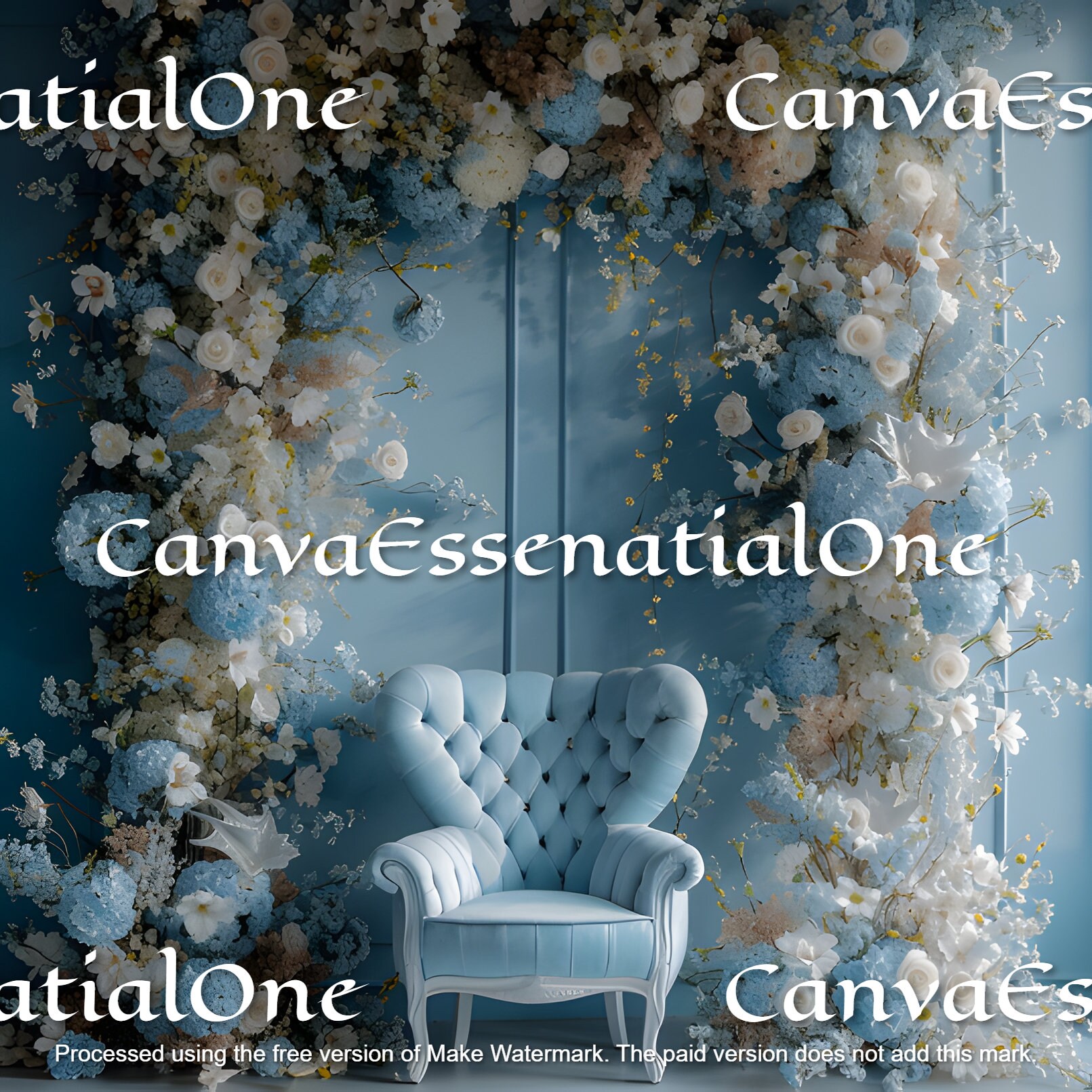 22 Luxury Minimalist Light Blue Floral Backdrop, Luxury Backdrops ...