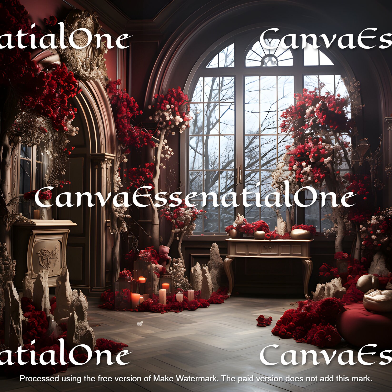 22 Luxury Red Christmas Backdrop Set, Luxury Overlays, Luxury Art ...