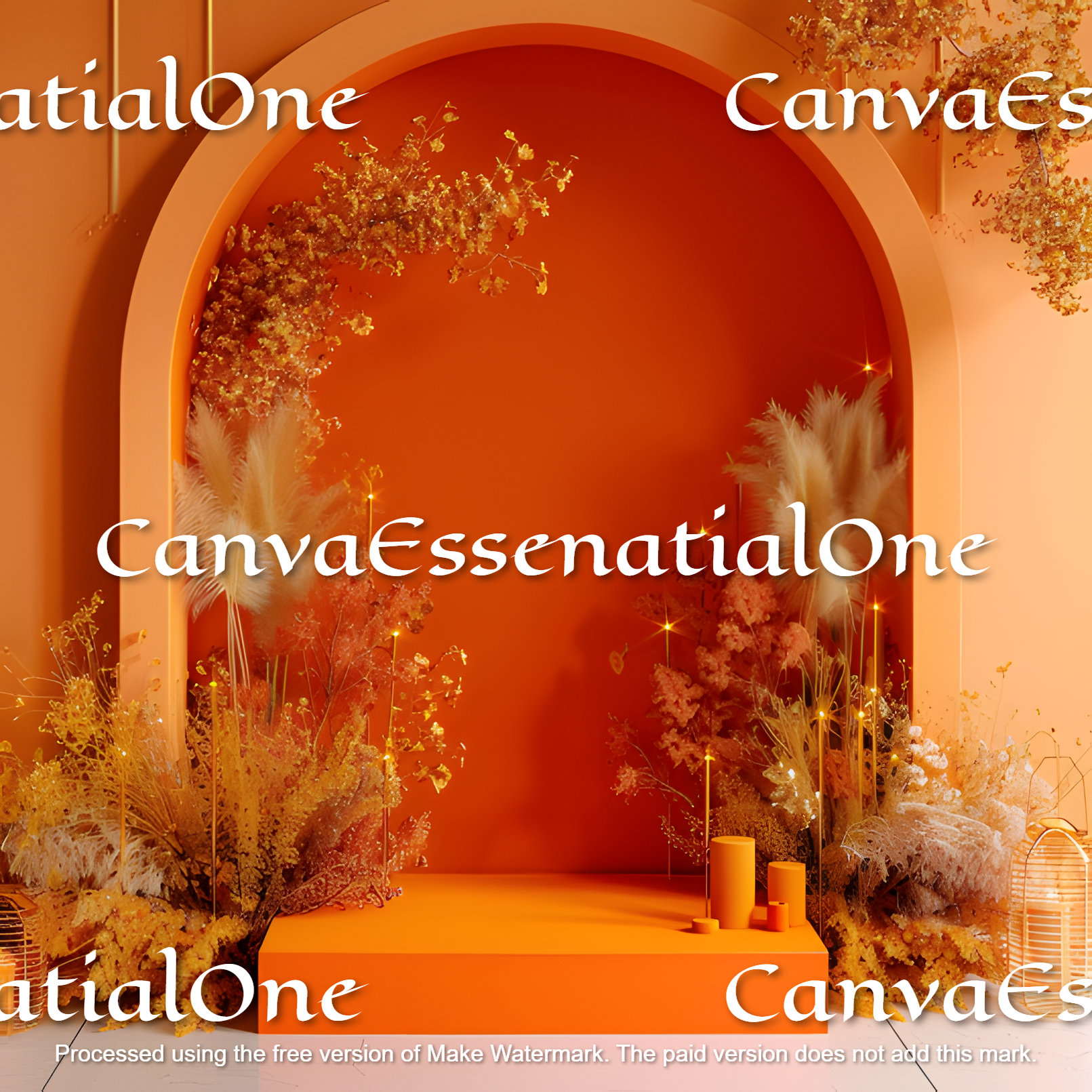 17 Luxury Orange Minimal Arch Backdrop Set, Luxury Backdrop, Luxury ...