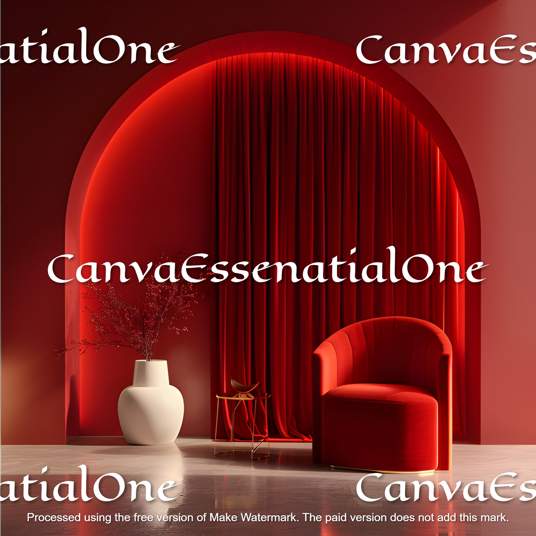 Luxury Red Minimal Arch Backdrop Set: 22 Digital Overlays - Etsy