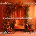 Luxury Orange Floral Minimalist Backdrop Set, Luxury Digital Overlays ...