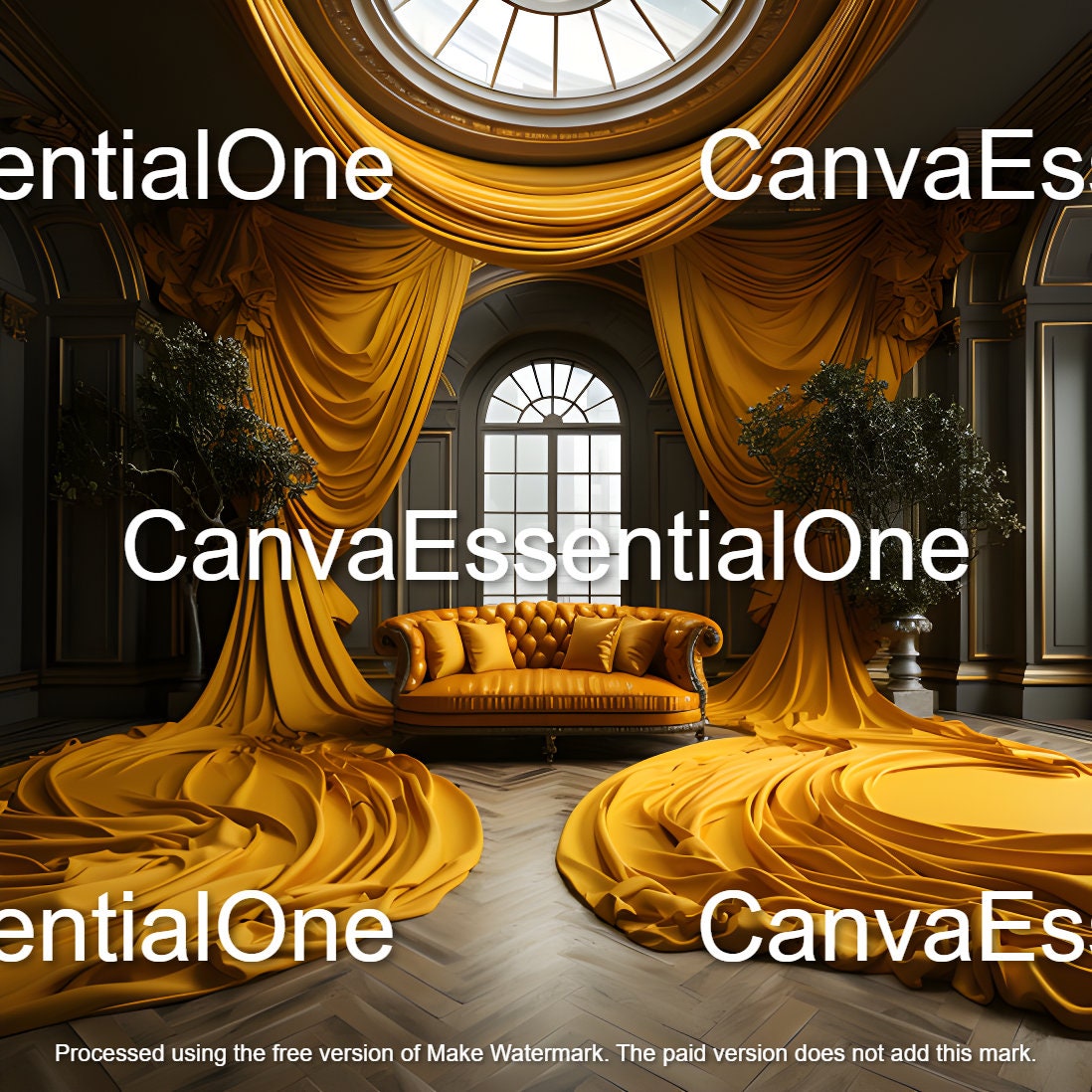22 Luxury Yellow Backdrop, Luxury Backdrop, Digital Backdrop, Yellow ...