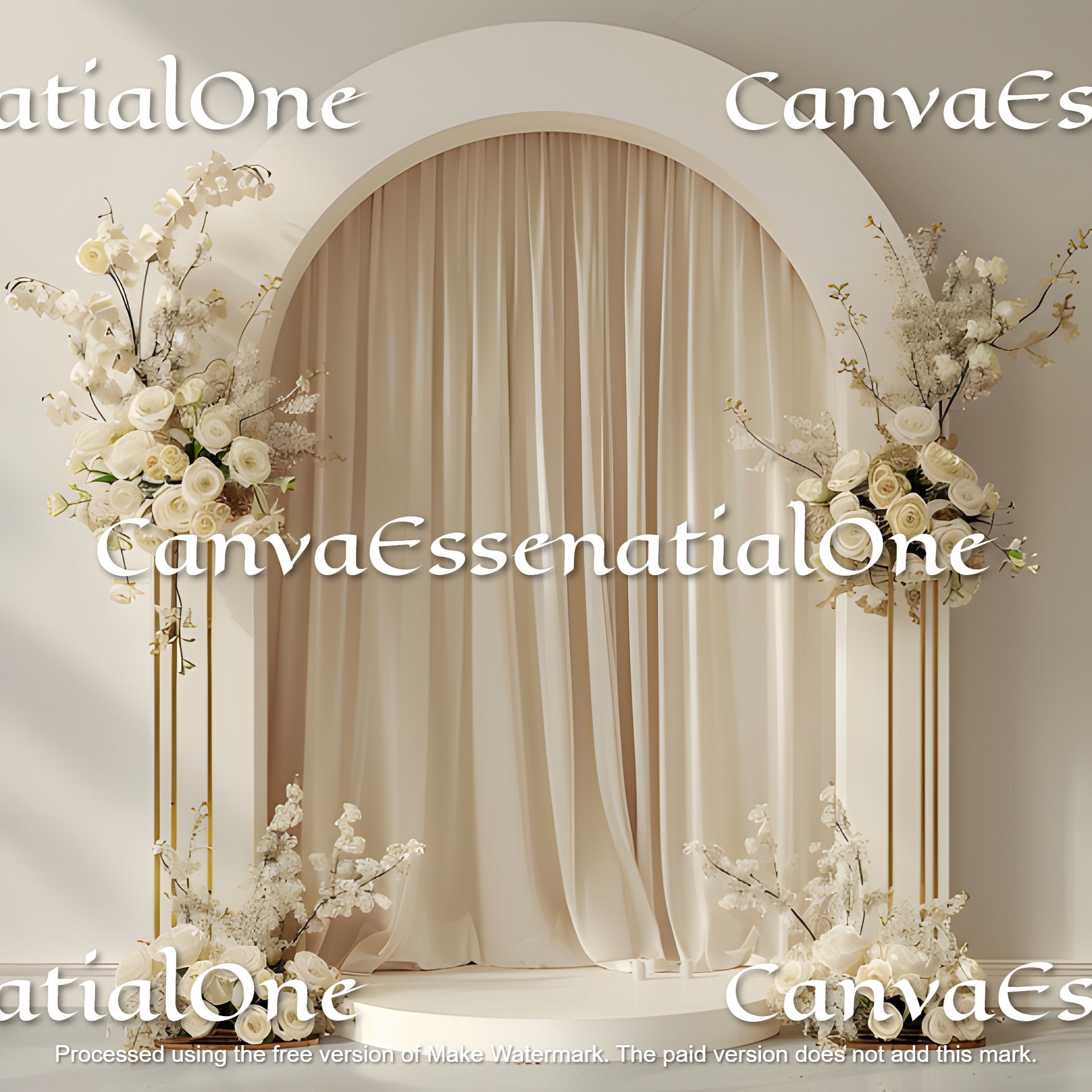 22 White Minimal Arch Backdrops: Luxury Digital Overlays - Etsy