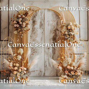 22 Luxury Gold Boho Backdrop Set, Luxury Background, Luxury Overlays ...