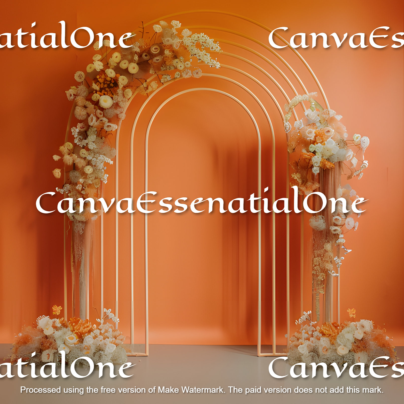 17 Luxury Orange Minimal Arch Backdrop Set, Luxury Backdrop, Luxury ...