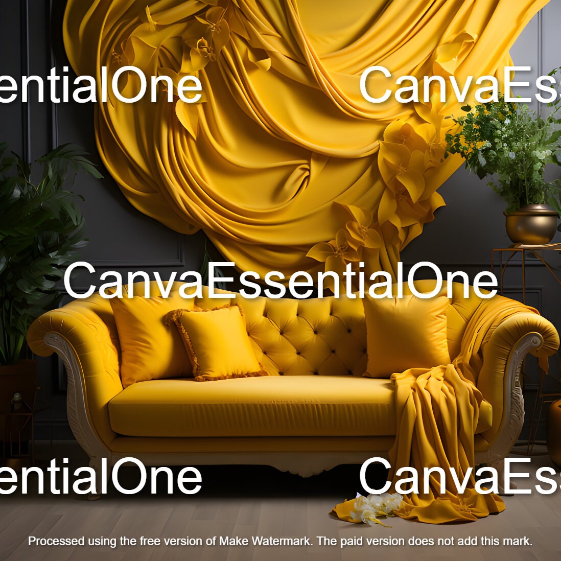 22 Luxury Yellow Backdrop, Luxury Backdrop, Digital Backdrop, Yellow ...