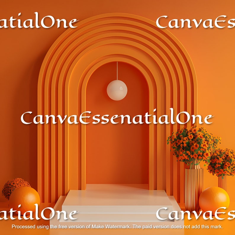 17 Luxury Orange Minimal Arch Backdrop Set, Luxury Backdrop, Luxury ...