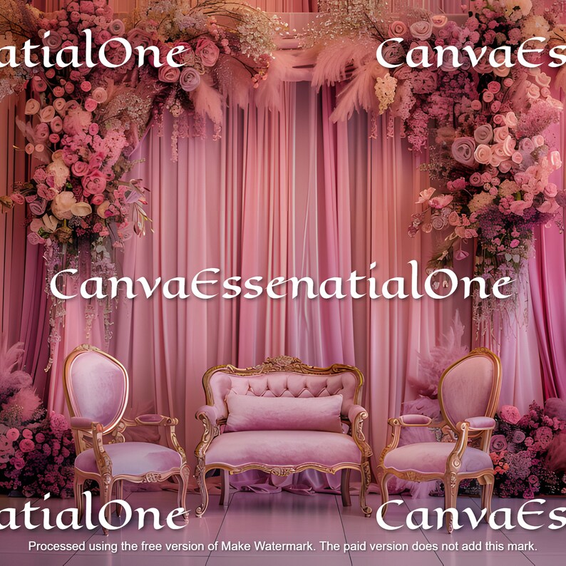 Luxury Pink Photography Backdrop Set (digital Download) - Etsy