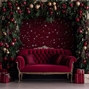 Luxury Christmas Photo Backdrop: Elegant Holiday Background (digital ...