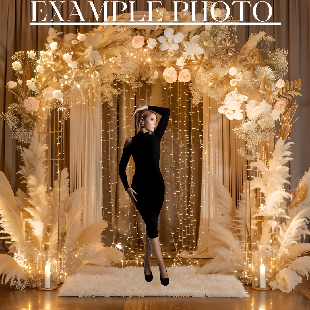 22 Luxury Gold Boho Backdrop Set, Luxury Background, Luxury Overlays ...