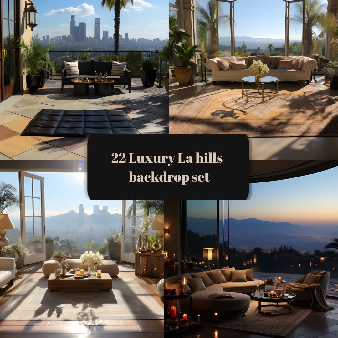 22 Luxury La Hills Backdrop Set, Luxury Backdrop, Luxury Overlays ...