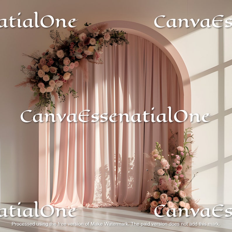 22 Luxury Pink Minimal Arch Backdrop Set, Luxury Backdrop, Luxury ...