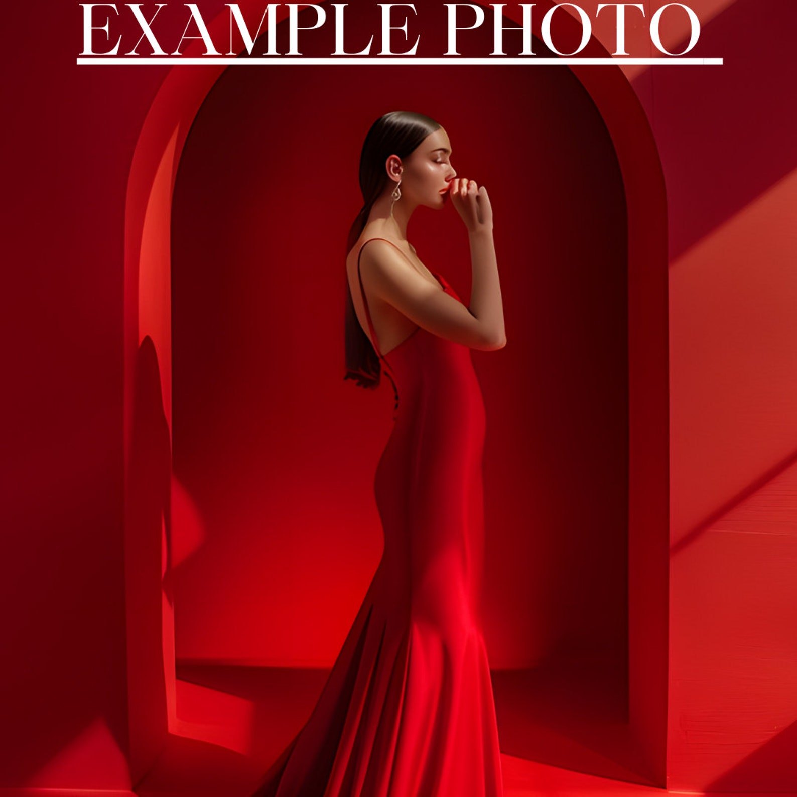 Luxury Red Minimal Arch Backdrop Set: 22 Digital Overlays - Etsy