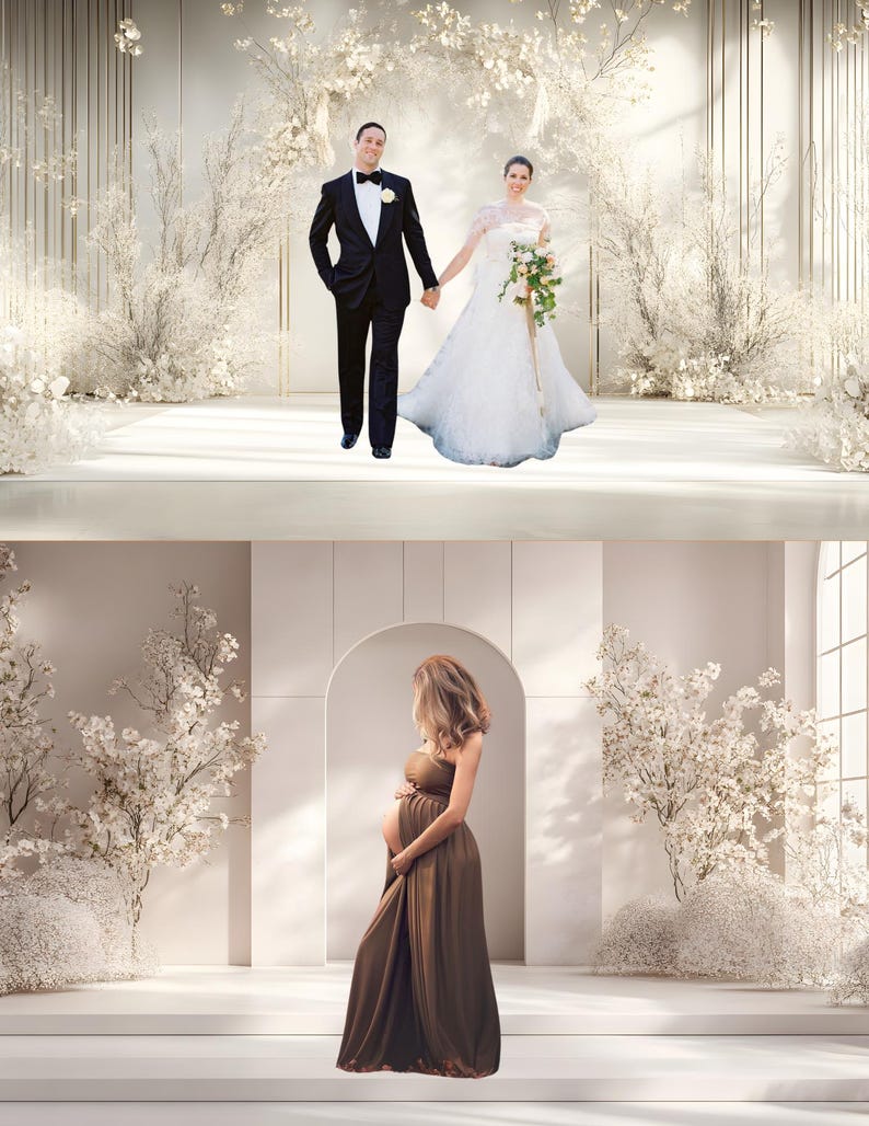 Luxury Minimalist Wedding Backdrop Set (digital Download) - Etsy