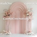 Luxury Pink Minimal Arch Backdrop Set (digital Download) - Etsy