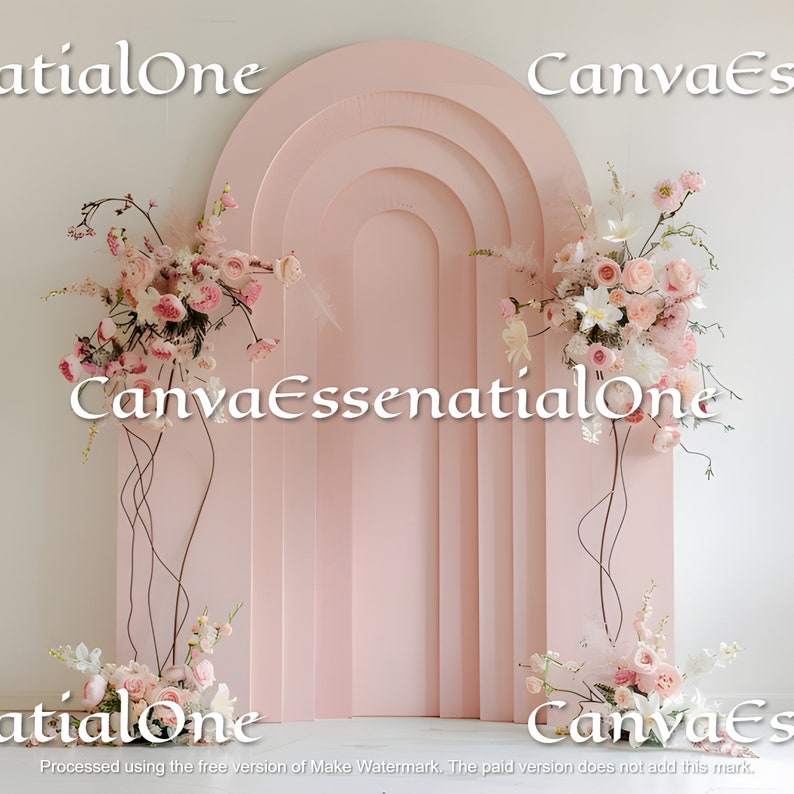 22 Luxury Pink Minimal Arch Backdrop Set, Luxury Backdrop, Luxury ...