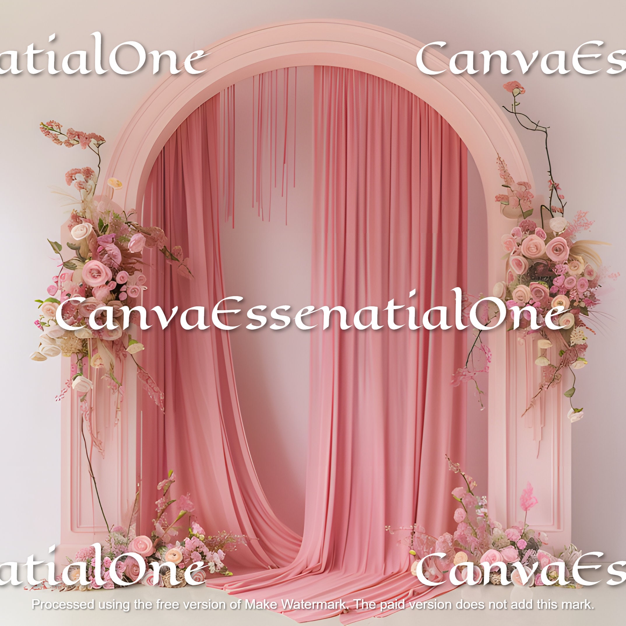 22 Luxury Pink Minimal Arch Backdrop Set, Luxury Backdrop, Luxury ...