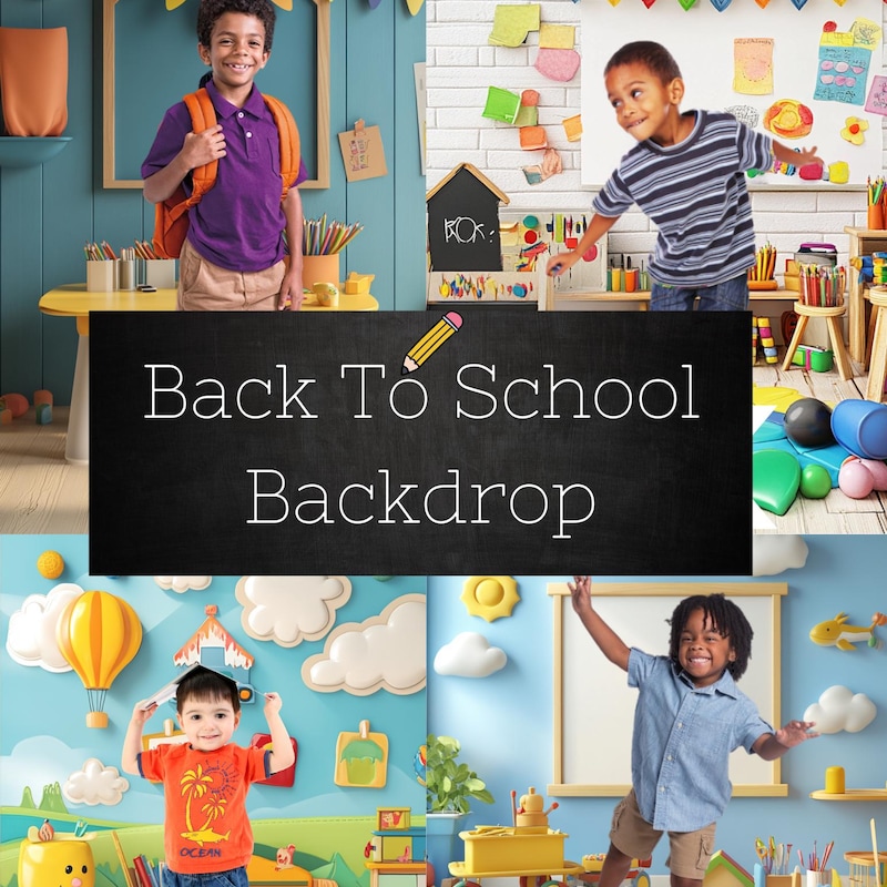 School Backdrop - Etsy