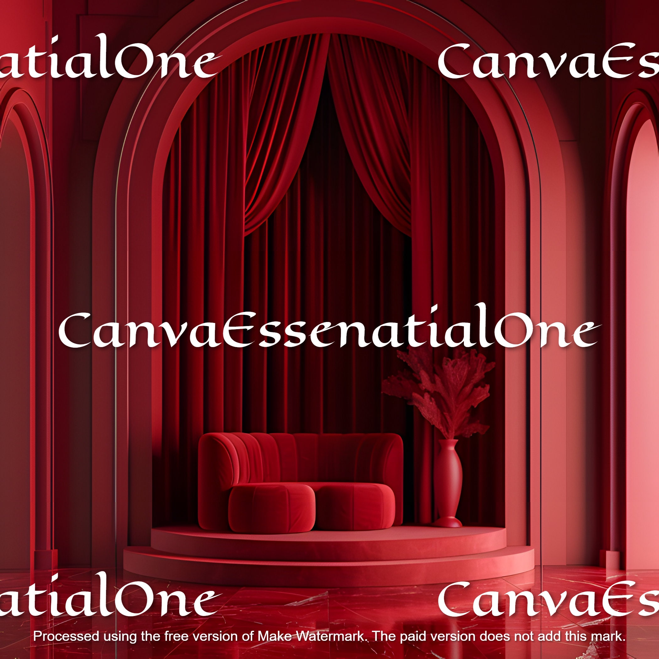 Luxury Red Minimal Arch Backdrop Set: 22 Digital Overlays - Etsy