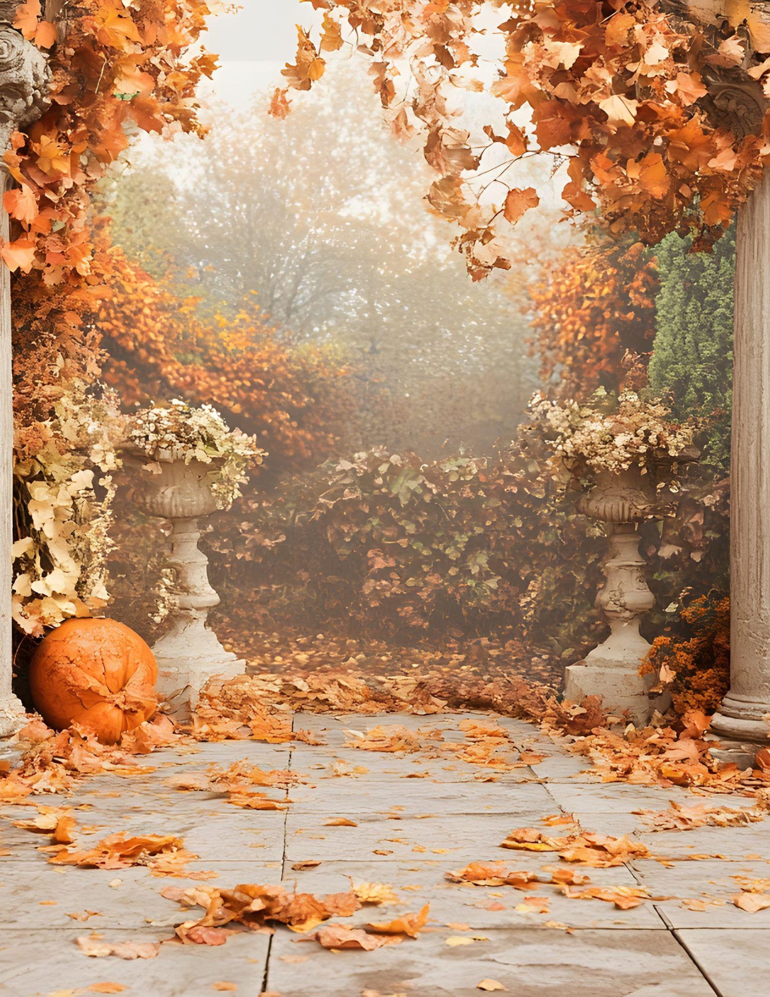 Luxury Fall Digital Backdrop, Fall Backdrop, Fall Background, Fall ...