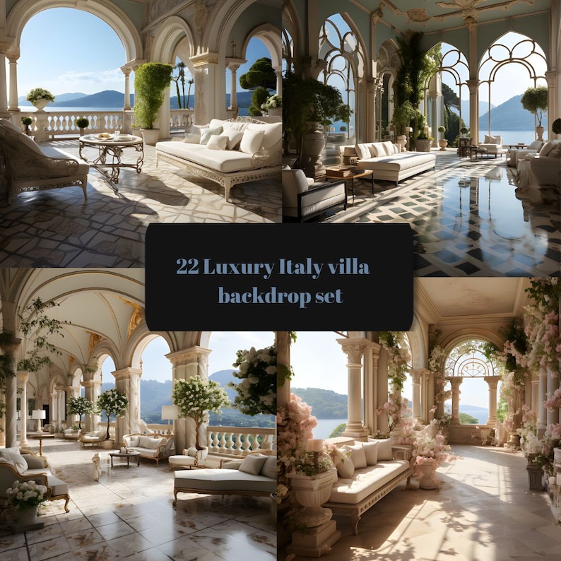 22 Luxury Italy Villa Backdrop, Luxury Overlays, Luxury Backdrop ...