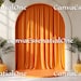 17 Luxury Orange Minimal Arch Backdrop Set, Luxury Backdrop, Luxury ...