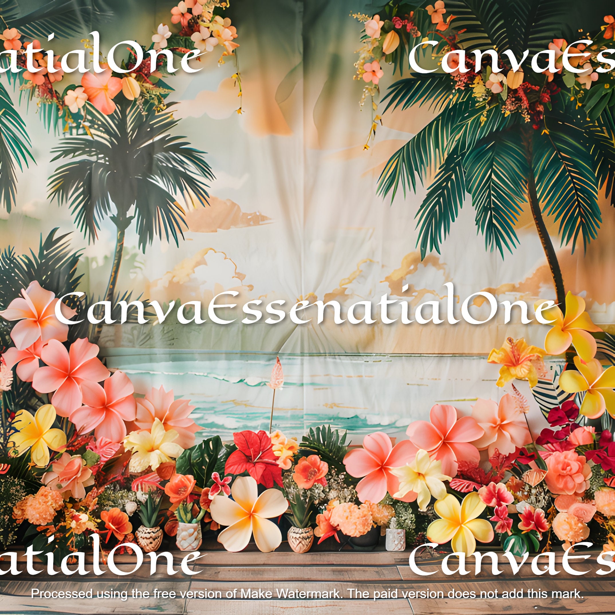 Luxury Tropical Backdrop Set: 22 Digital Overlays - Etsy