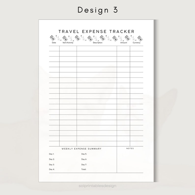 Printable Travel Planner Daily Itinerary Weekly Itinerary Travel ...